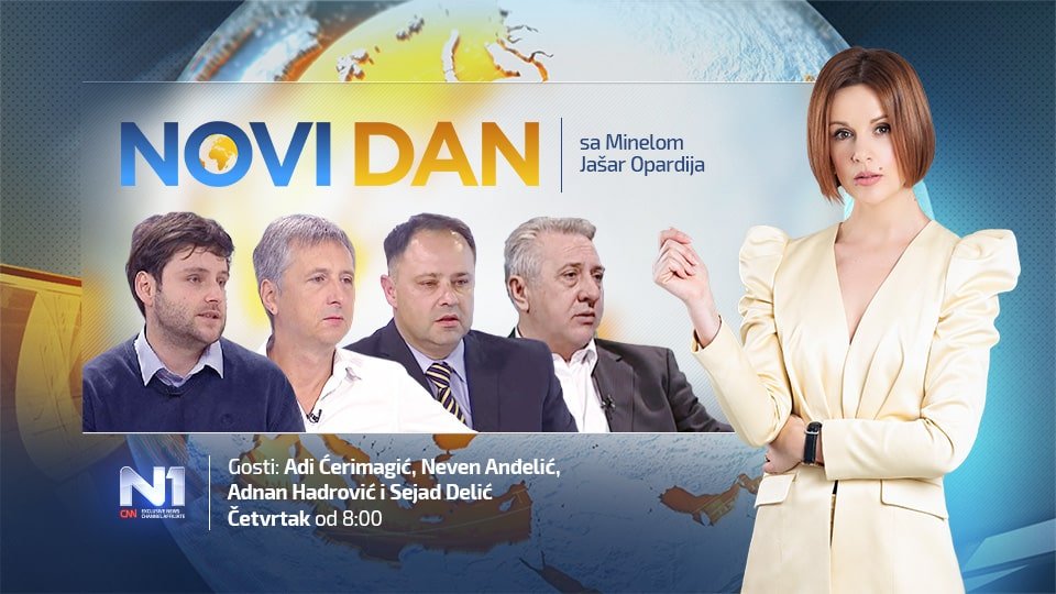 Adi Ćerimagić, Neven Anđelić, Adnan Hadrović i Sejad Delić u Novom danu