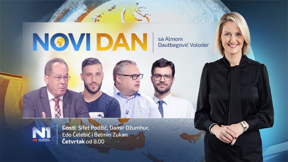 Sifet Podžić, Edo Čelebić, Belmin Zukan i Damir Džumhur gosti Novog dana