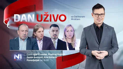 Igor Crnadak, Predrag Kojović, Damir Bulčević i Ana Nenezić u Danu uživo