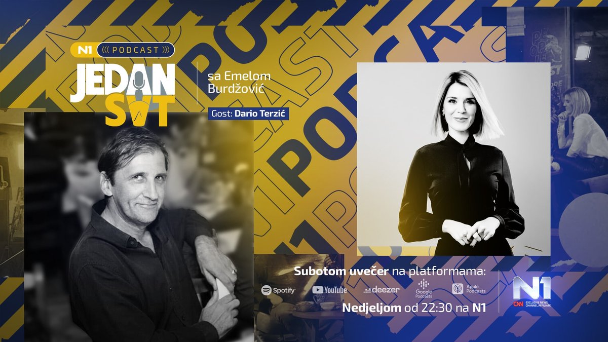 Dario Terzić u podcastu Jedan sat: Izetbegović, Čović i Dodik u bojama