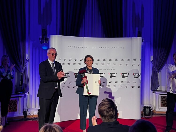 Novinarka N1 dobila nagradu za Novinarku godine u Hrvatskoj