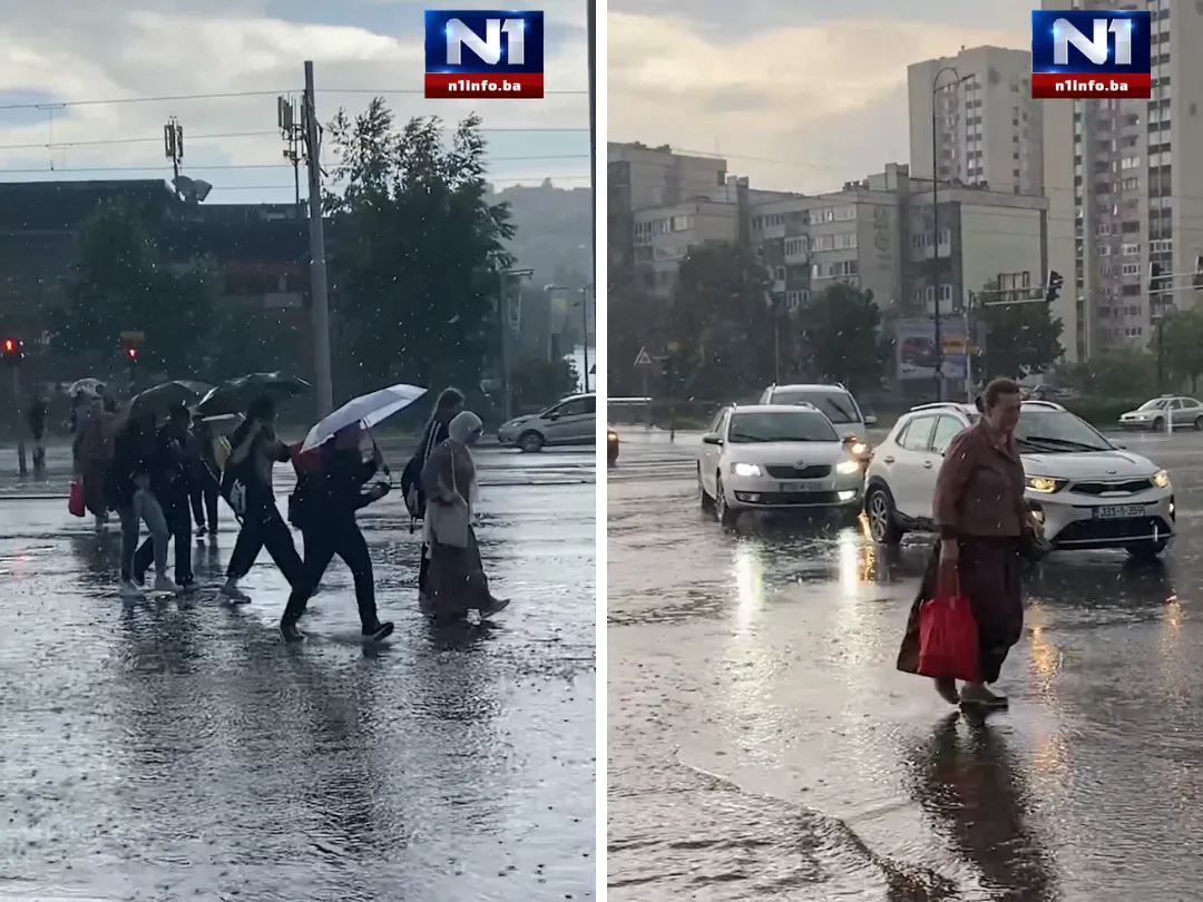 Jako nevrijeme pogodilo Sarajevo (VIDEO)
