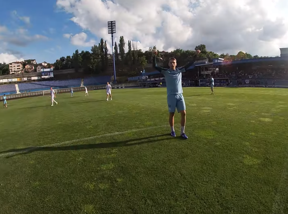 Željezničar objavio zanimljiv video: Utakmica iz perspektive Nedima Mekića