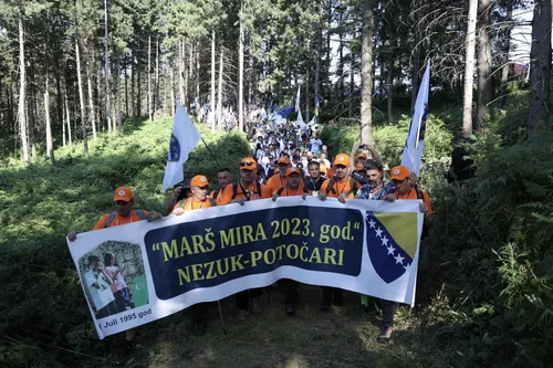 Nezuk-Potocari 'Peace March' honouring Srebrenica genocide begins