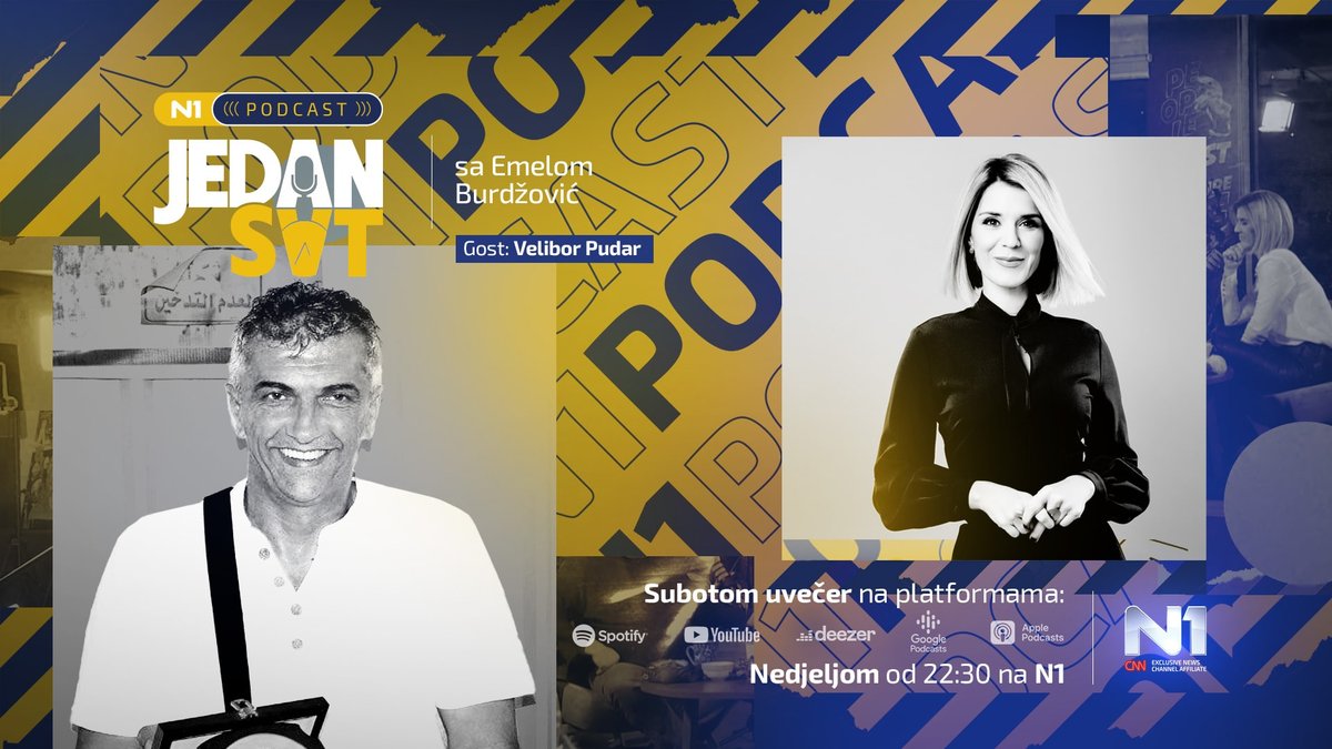 Velibor Pudar u podcastu Jedan sat: Srce je veliko kad kažu: "Ono je ...