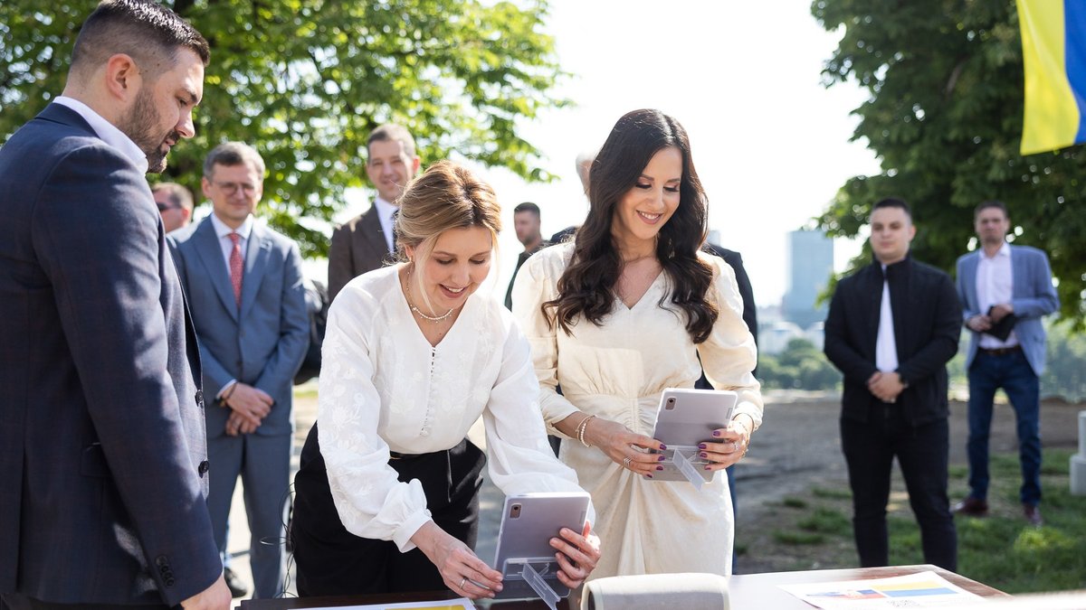 Ukraine’s first lady pays visit to Belgrade