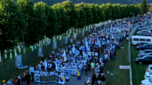 Thousands complete emotional Peace March to Potocari