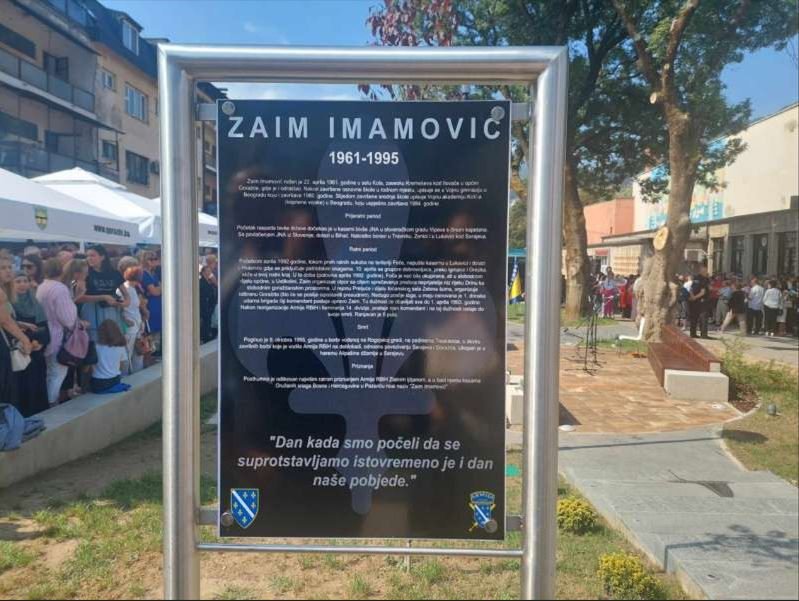 U Goraždu otvoren spomen park komandantu ARBiH Zaimu Imamoviću