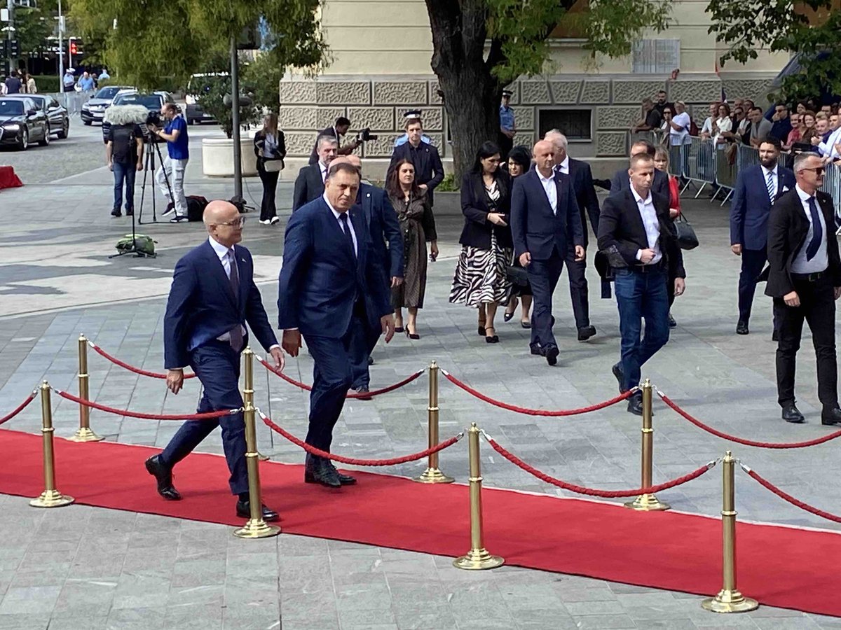 Serbian Prime Minister Milos Vucevic awarded the Order of Republika Srpska