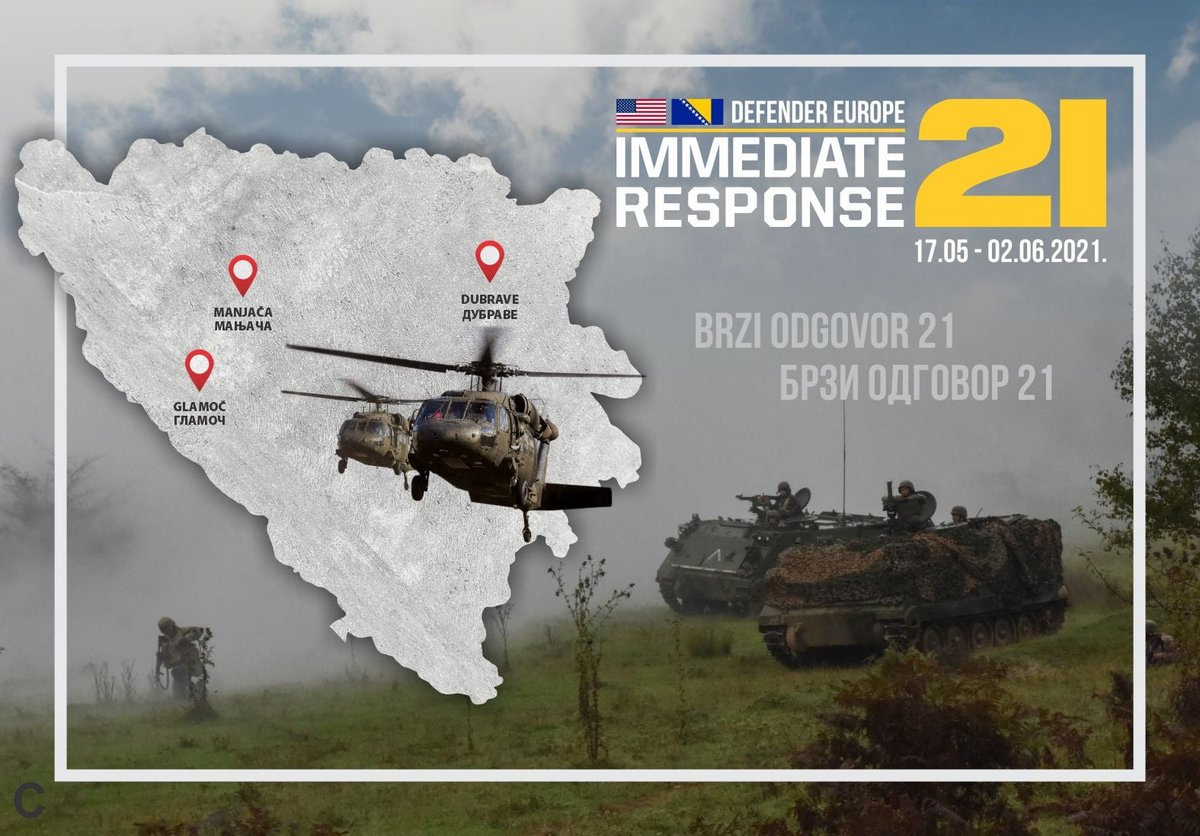 Immediate Response: US troops arriving in BiH for military exercise