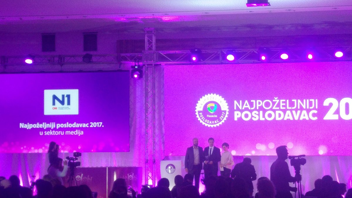 N1 televizija ponovo najpoželjniji poslodavac