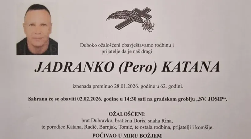 Preminuo poznati bh. novinar Jadranko Katana