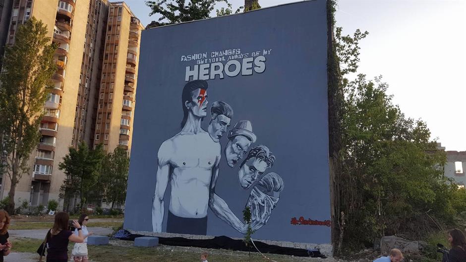 Najveći mural Davida Bowieja u Sarajevu