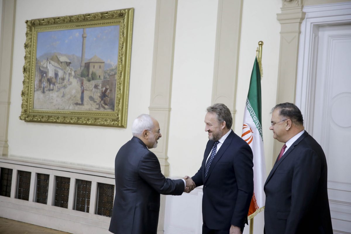 Članovi Predsjedništva BiH sa Zarifom