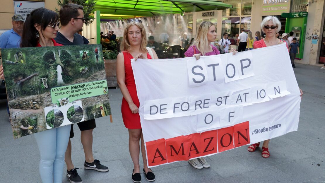 Protest over deforestation of Amazon takes place in Sarajevo