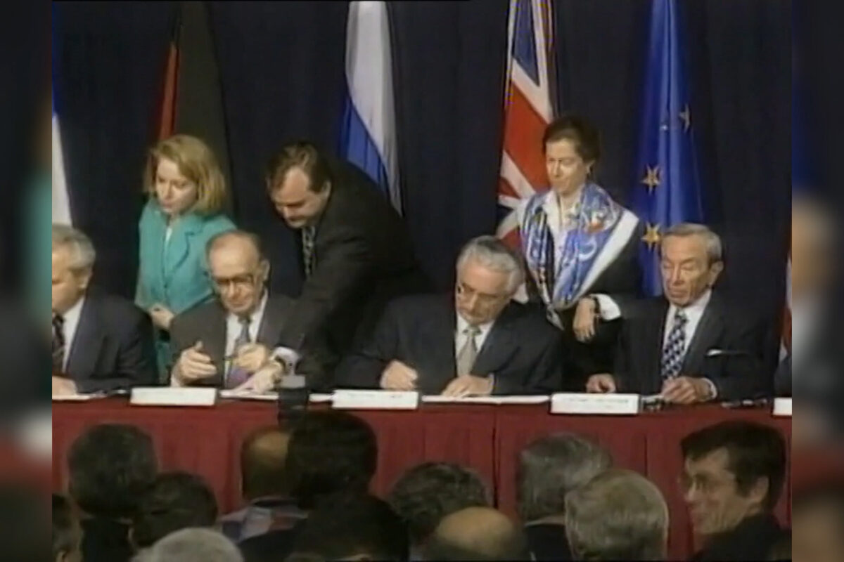 Anniversary of signing of Dayton Peace Agreement that ended Bosnian war ...