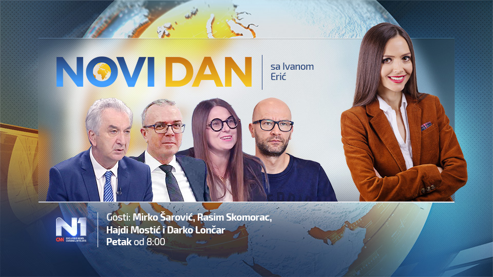 Mirko Šarović, Rasim Skomorac, Hajdi Mostić i Darko Lončar u Novom danu - N1