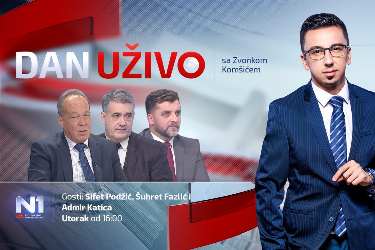 Sifet Podžić, Šuhret Fazlić, Admir Katica i Zdravko Lovrić u Danu uživo - N1