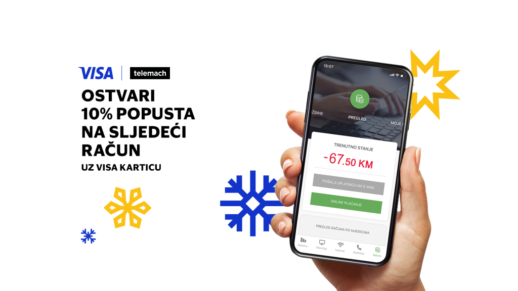 Platite Telemach račun Visa karticom i ostvarite uštedu od 10% na ...