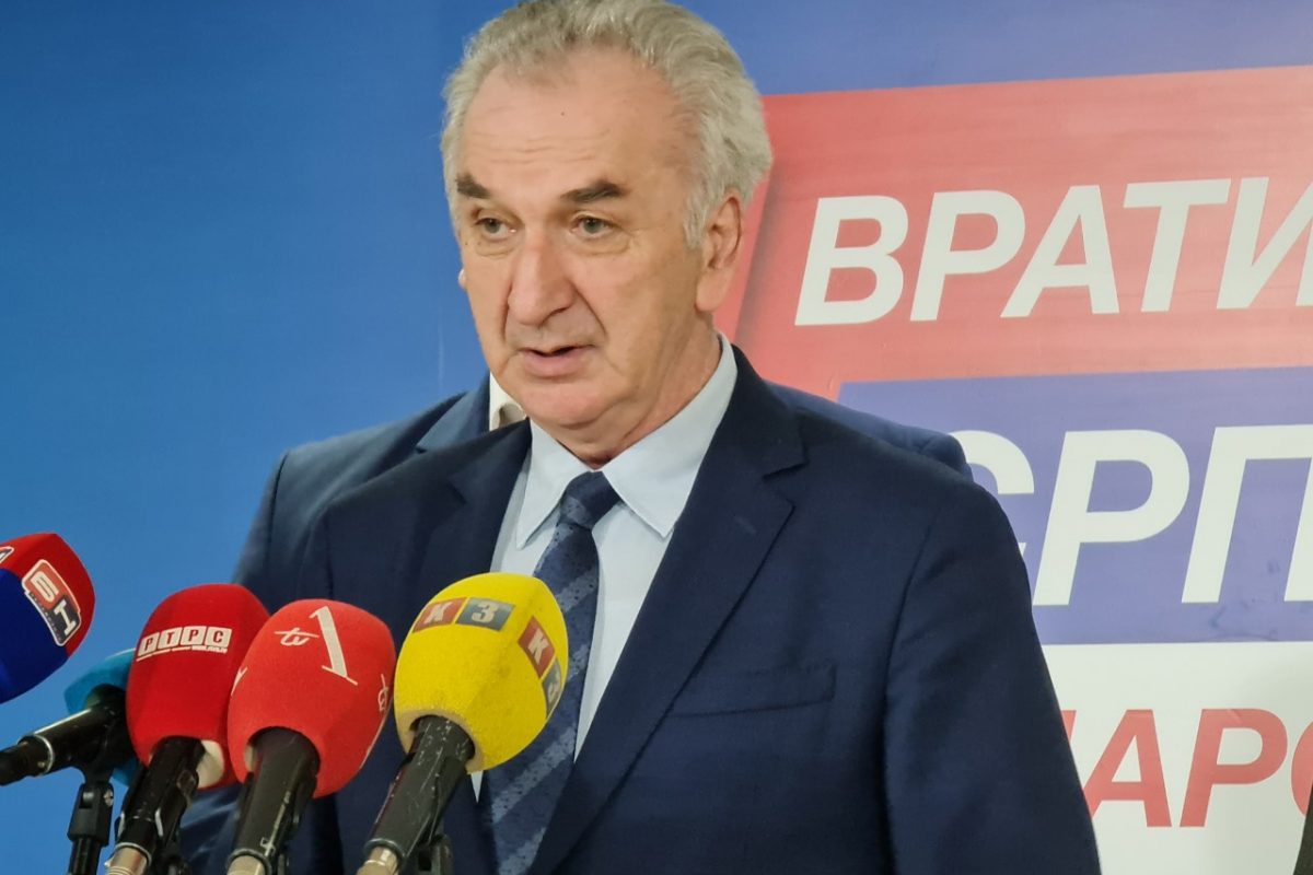 SDS leader Mirko Sarovic confirms resignation during Main Board session ...