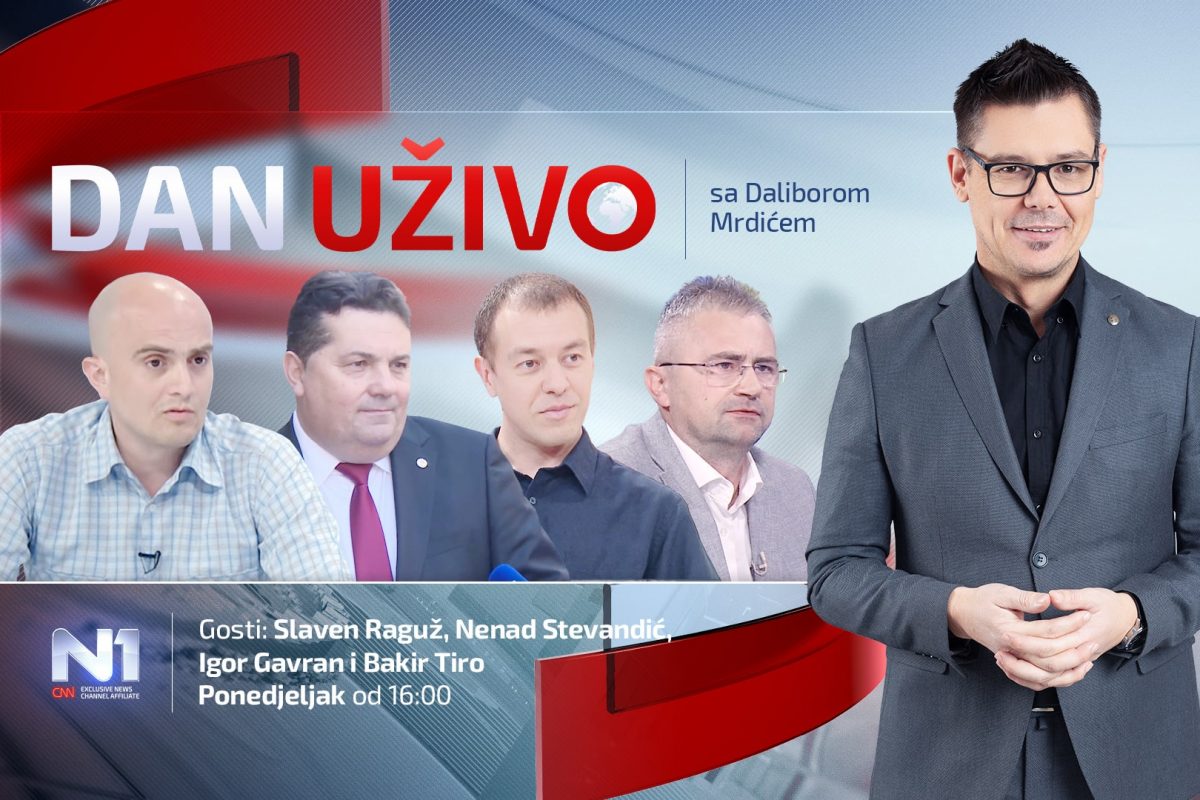Slaven Raguž, Nenad Stevandić, Igor Gavran i Bakir Tiro u Danu uživo - N1