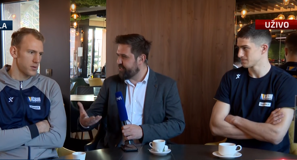 Vrabac i Gegić za N1: Možemo pobijediti Crnu Goru, da ne možemo ne bi bili ovdje - N1