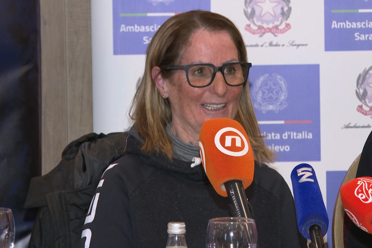 Renowned former alpine skier Paola Magoni at Telemach Children Speed ...