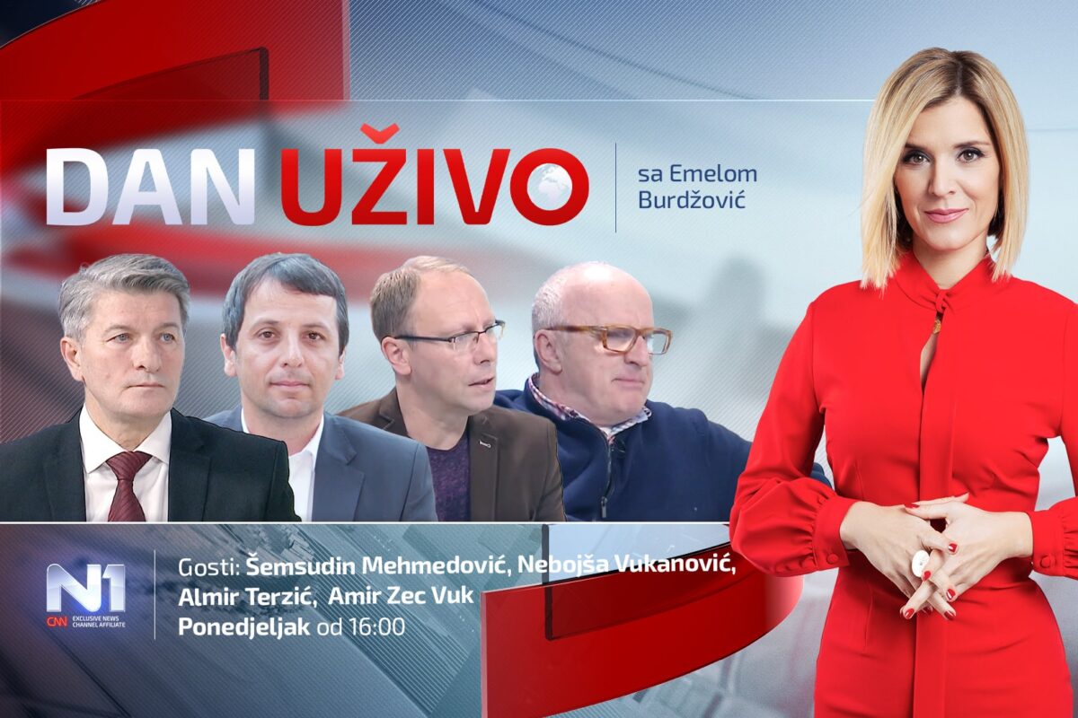 Šemsudin Mehmedović, Nebojša Vukanović, Amir Vuk Zec i Almir Terzić u ...