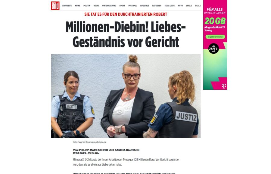 Mirnesa S. receives 3 years in prison for €1.25 million heist - N1