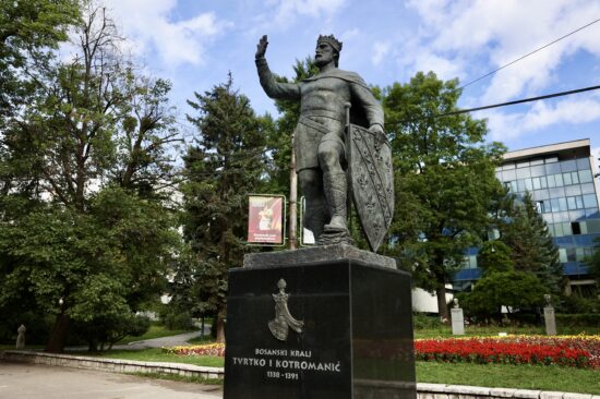 Sarajevo Mayor: Monument to Bosnian King Tvrtko I set up as an ...