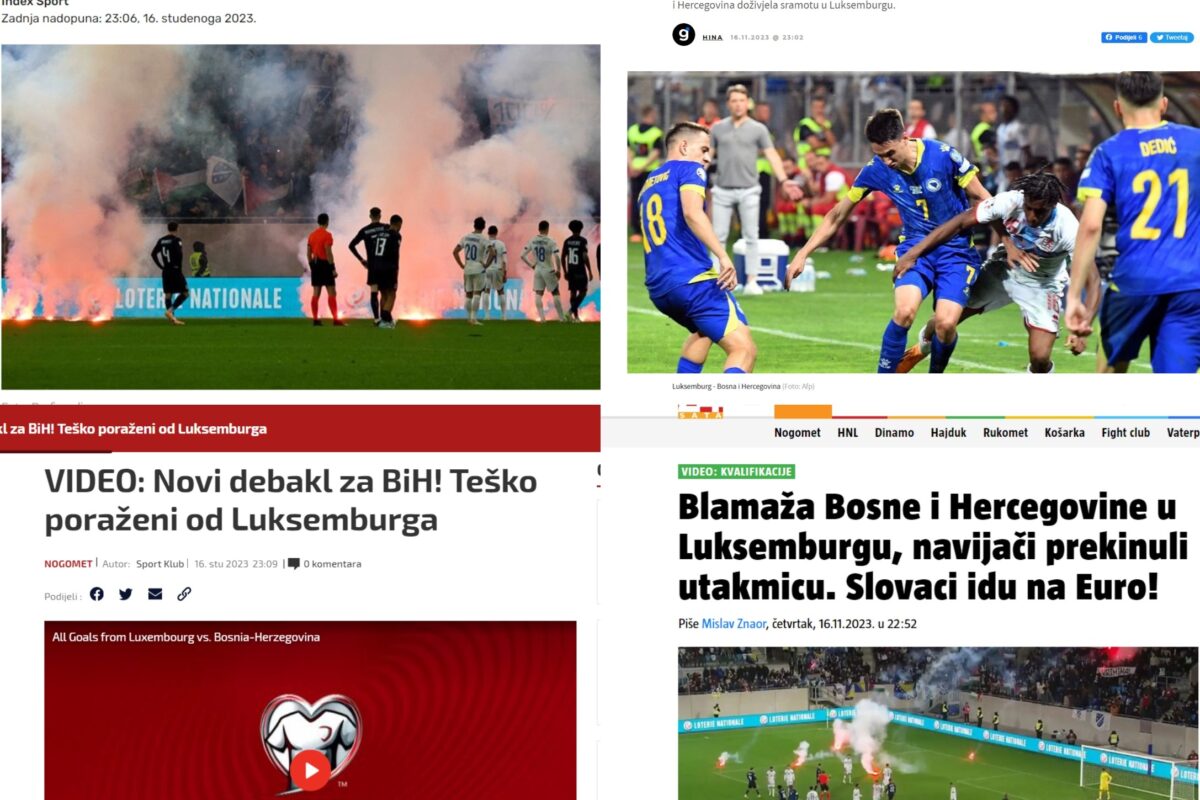 Kako su izvještavali mediji u regiji o porazu BiH: Debakl, poniženje ...