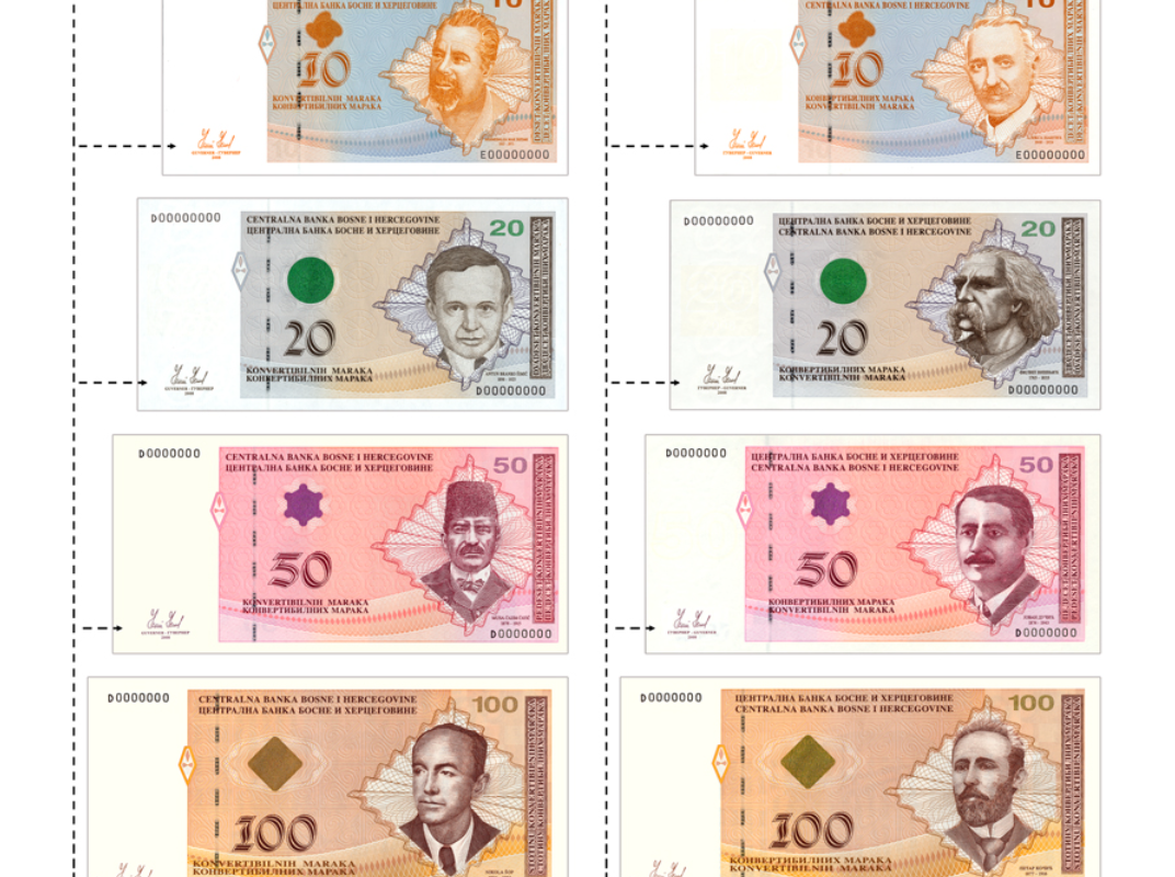 Povlače se novčanice od 10, 20, 50 i 100 KM puštenih u opticaj od 1998 ...