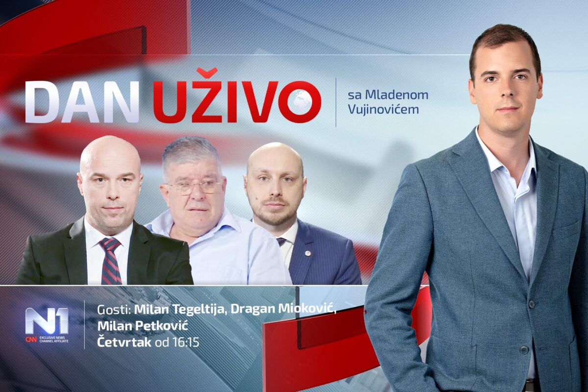 Milan Tegeltija, Dragan Mioković i Milan Petković u Danu uživo - N1